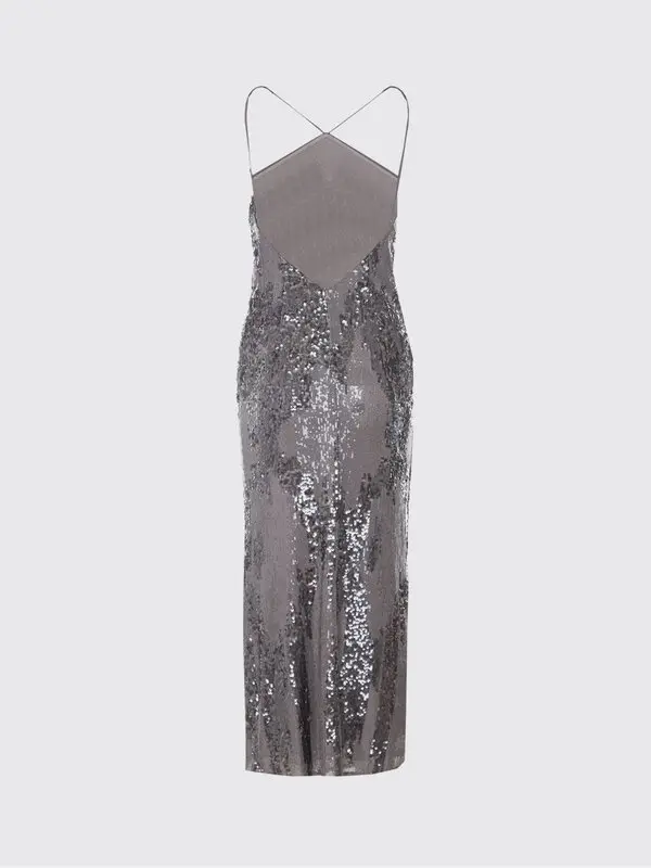 Patrizia Pepe Sequined Halterneck Midi Dress