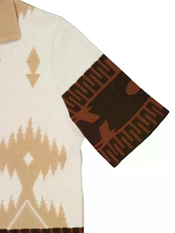 Alanui Patterned Piqué Shirt - Neutrals