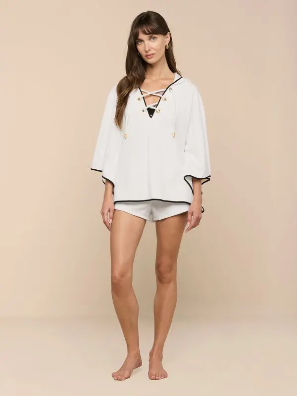L'Agence Demeter Terrycloth Cover-up Poncho