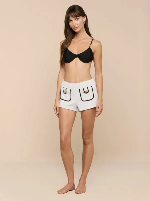 L'Agence Amiya Cover-up Short - White
