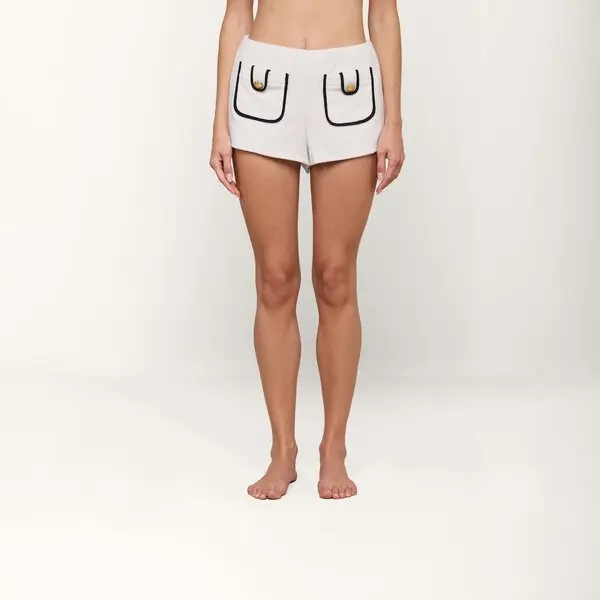 L'Agence Amiya Cover-up Short - White