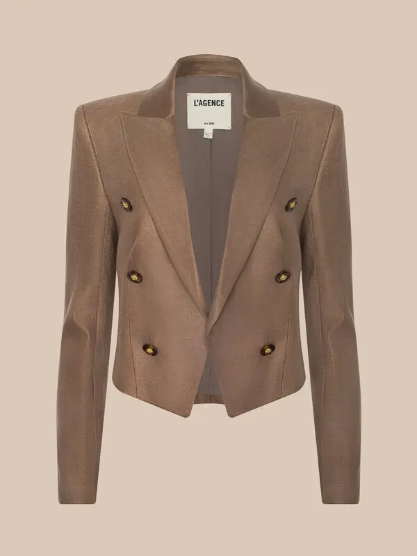 L'Agence Lila Linen-blend Blazer