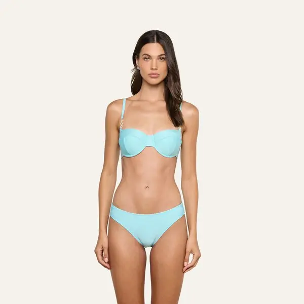 L'Agence Nicole Bikini Bottom - Ice Blue
