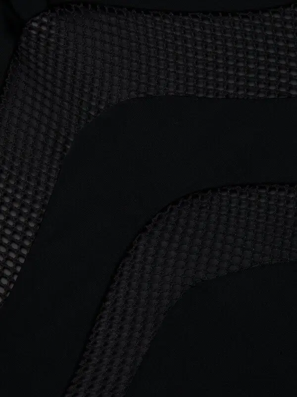 L'Agence Gabrielle One-piece Swimsuit With Mesh Insets - Black Mesh