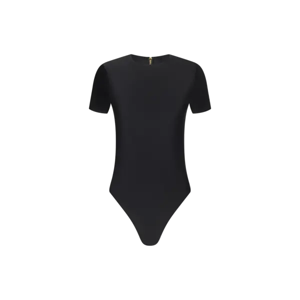 L'Agence Akola Short Sleeve One-piece Swimsuit