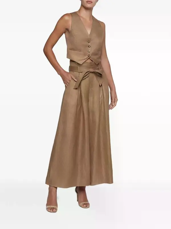 L'Agence Jianna Button-up Vest - Neutrals