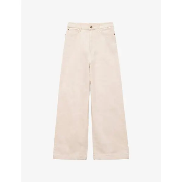 RO&ZO Wide-leg Mid-rise Denim Jeans