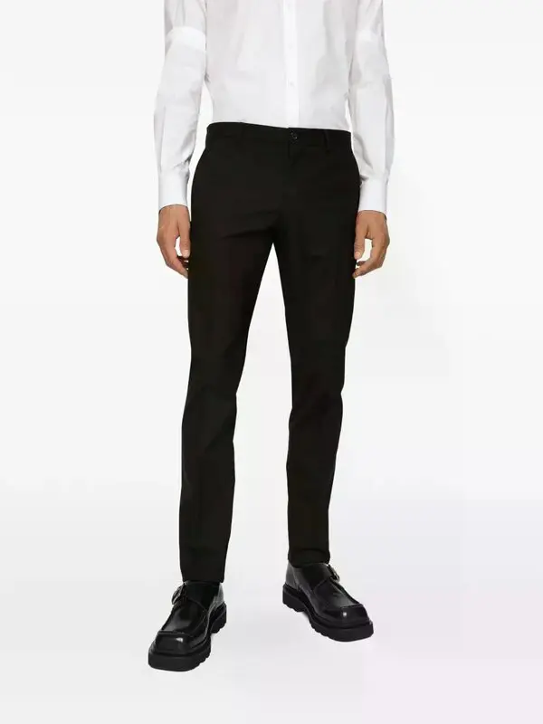 Dolce & Gabbana Double-breasted Stretch Wool Sicilia-fit Suit - Black