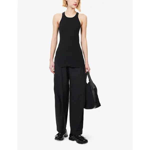 TEAM WANG DESIGN Asymmetric Cotton Top