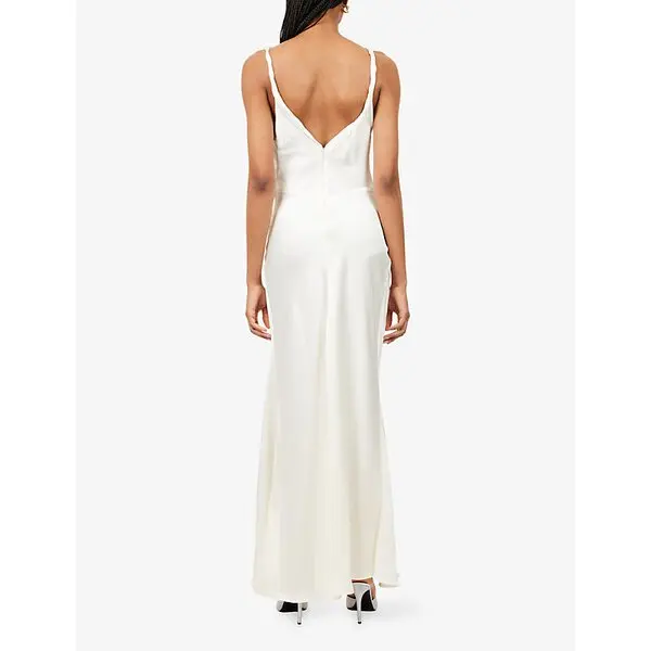 Victoria Beckham Twist Dress In Cardinal Red - Size 4 UK