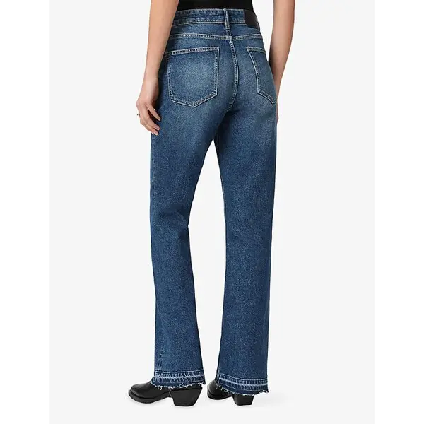 ALLSAINTS Fable Bootcut Mid-rise Stretch-denim Jeans - Mid Indigo