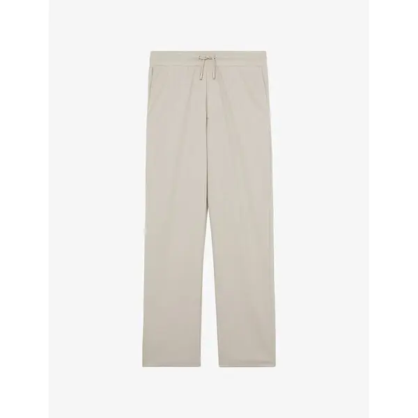 REISS Lennox Drawstring-waist Linen-blend Trousers