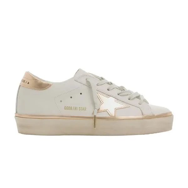 GOLDEN GOOSE Hi Star Sneakers - White