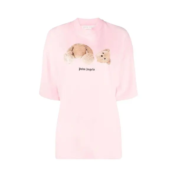 Palm Angels Bear" Graphic T-shirt - Pink