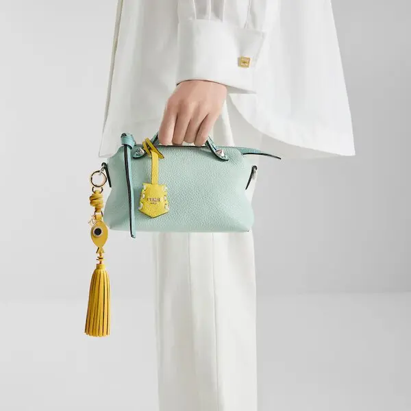 Fendi Fish Charm With Knotted Leather Strap