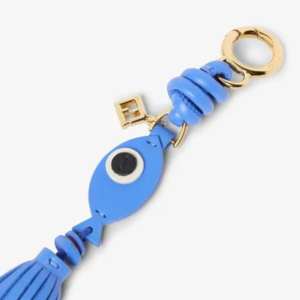 Fendi Fish Charm With Leather Tassel