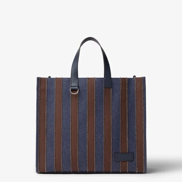 Fendi Pequin Shopper Bag