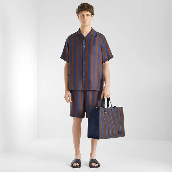 Fendi Pequin Shopper Bag