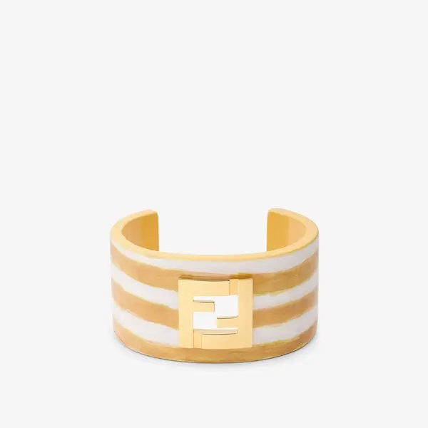 Fendi Ff Logo Resin Bracelet - Multicolour