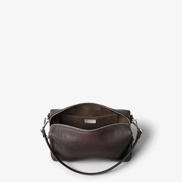 Fendi Lui Medium Bag In Lizard Leather - Brown