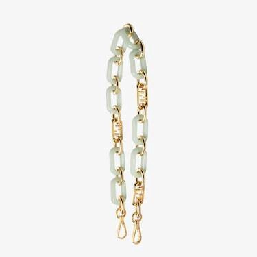 Fendi Ff Chain Link Strap - Green
