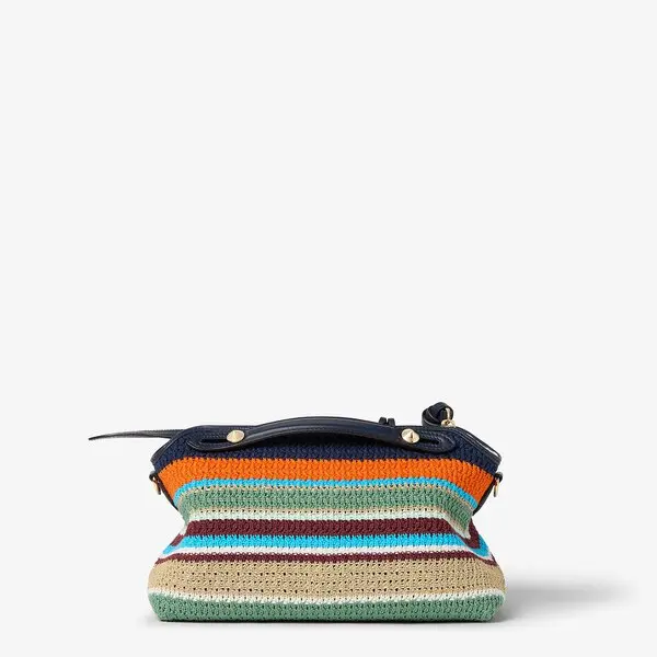 Fendi By The Way Soft Medium Bag In Raffia-effect And Cotton