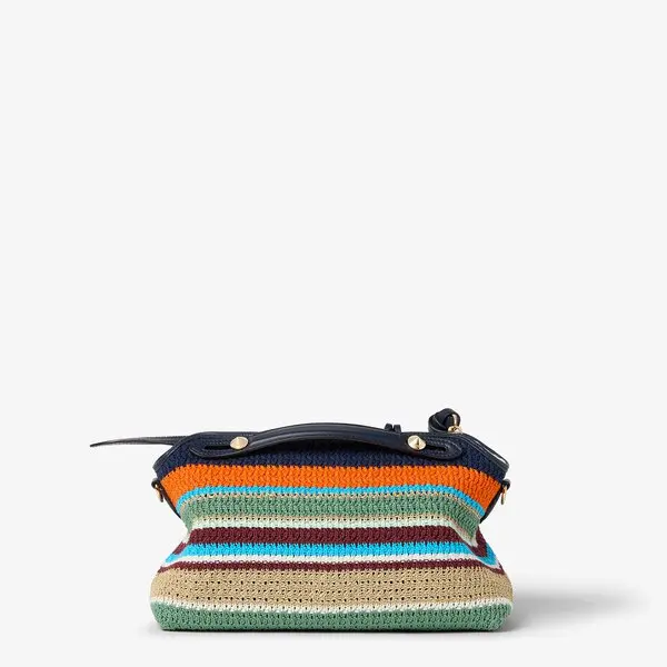 Fendi By The Way Soft Medium Bag In Raffia-effect And Cotton