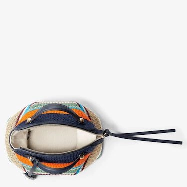 Fendi By The Way Soft Medium Bag In Raffia-effect And Cotton