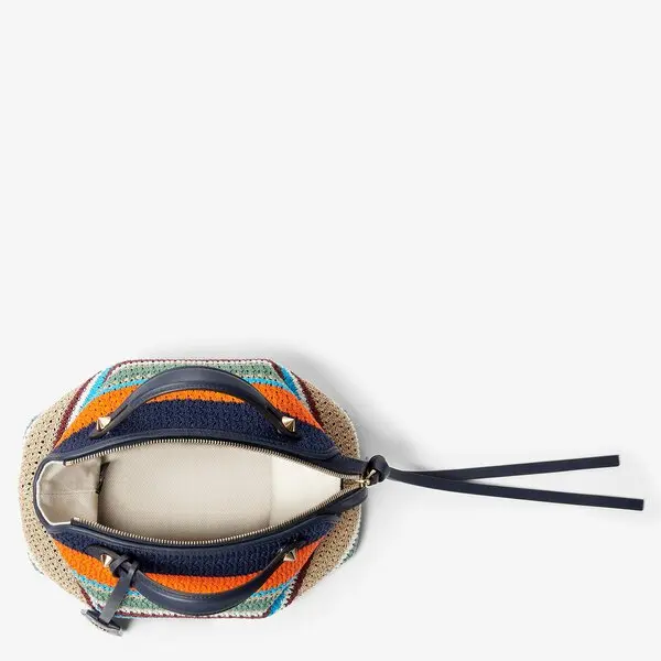 Fendi By The Way Soft Medium Bag In Raffia-effect And Cotton