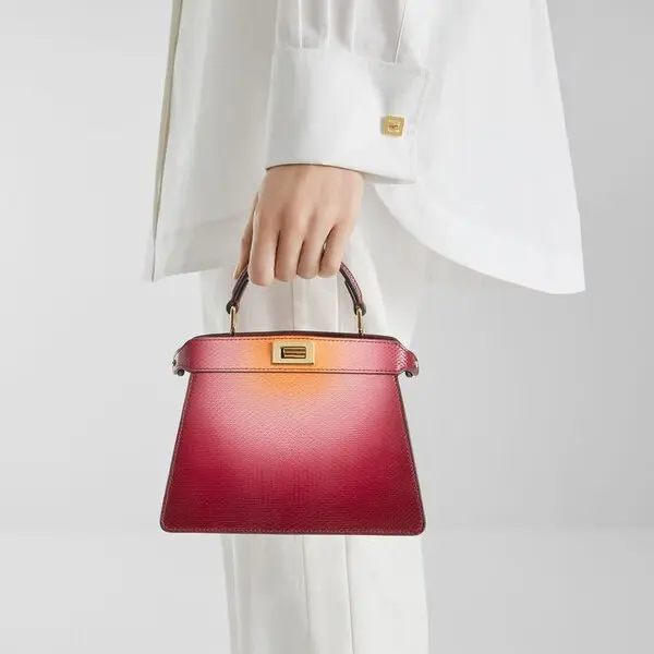 Fendi Peekaboo Iseeu Petite Karung Snake Bag
