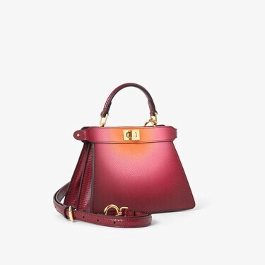 Fendi Peekaboo Iseeu Petite Karung Snake Bag