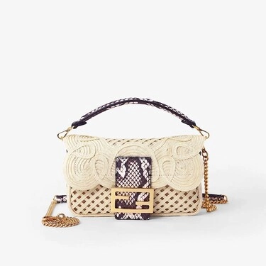 Fendi Baguette Mini Bag - Beige