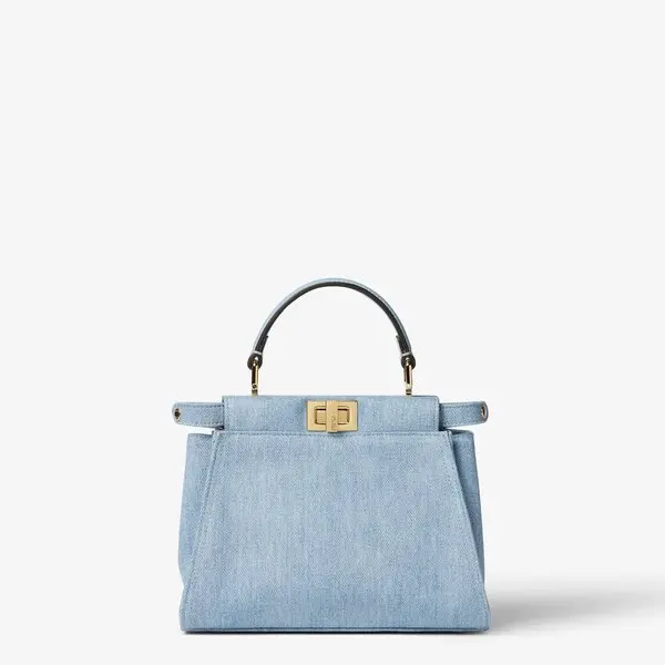 Fendi Peekaboo Mini Bag - Light Blue
