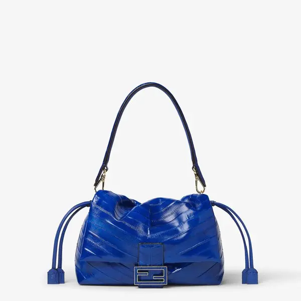 Fendi Mamma Baguette Medium Electric Hagfish Leather Bag