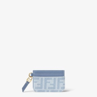 Fendi Baguette Card Case - Light Blue
