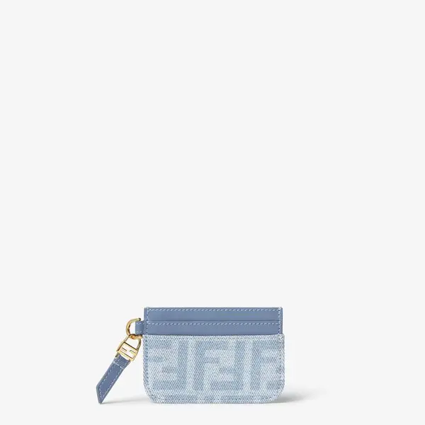 Fendi Baguette Card Case - Light Blue