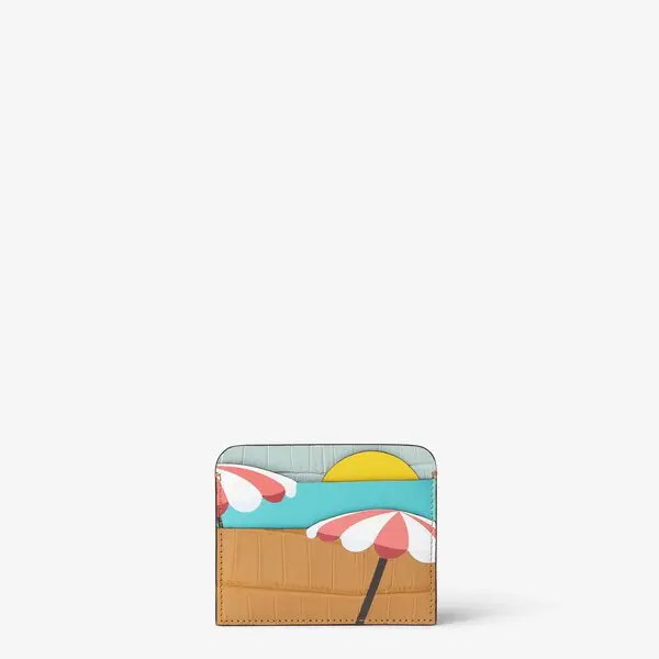 Fendi Postcards Card Case - Multicolour