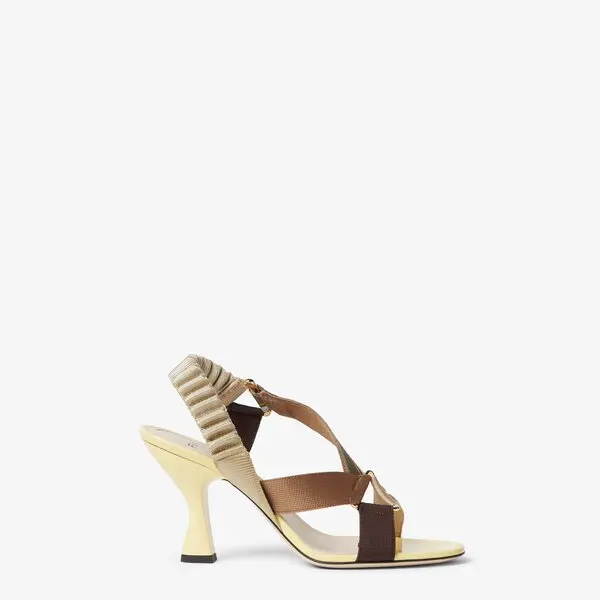 Fendi Iconic Colibrì Sandals - Yellow