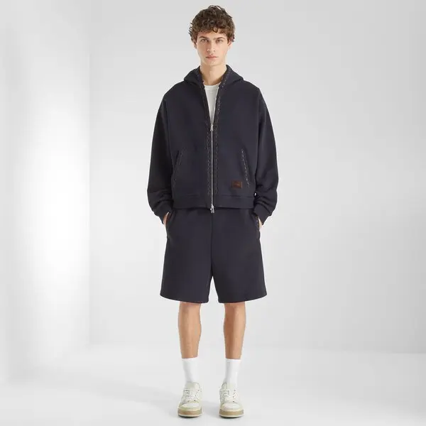 Fendi Bermuda Shorts With Selleria Stitching