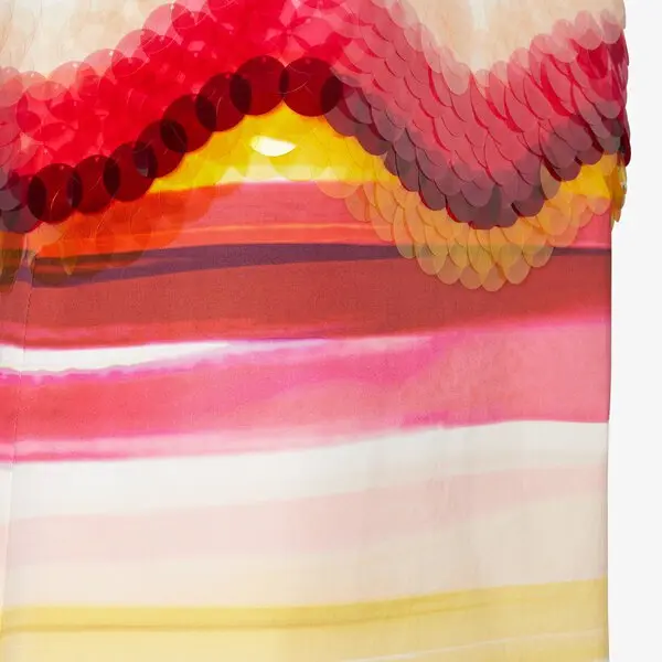 Fendi Sleeveless Square Neck Poplin Dress