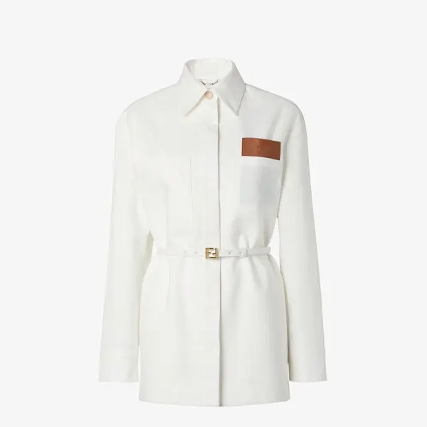 Fendi Single-breasted Belted Jacket