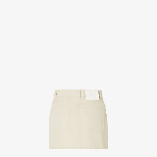 Fendi Jacquard Pequin Motif Jeans Skirt