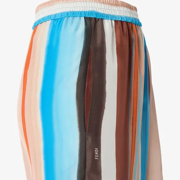 Fendi Silk Habotai Pyjama Trousers