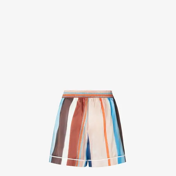 Fendi Silk Shorts - Multicolour