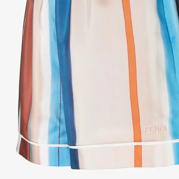 Fendi Silk Shorts - Multicolour