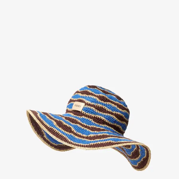 Fendi Wide-brimmed Hat - Light Blue