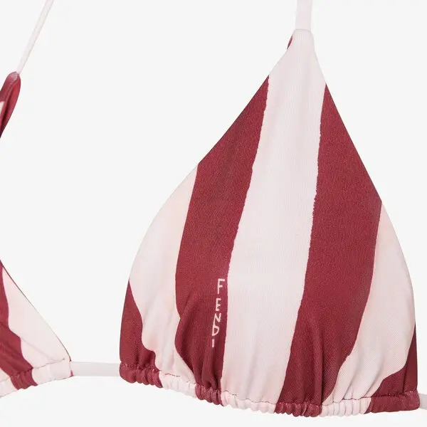 Fendi Reversible Pequin Stripe Bikini Top