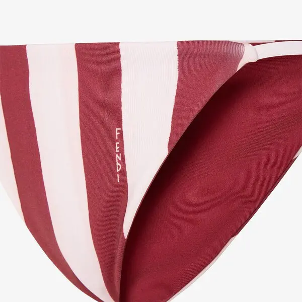 Fendi Reversible Pequin Stripe Bikini Briefs - Red