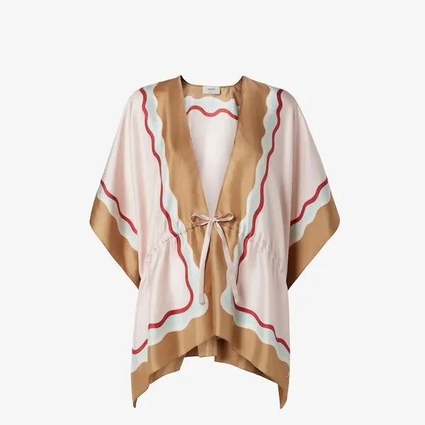 Fendi Silk Poncho