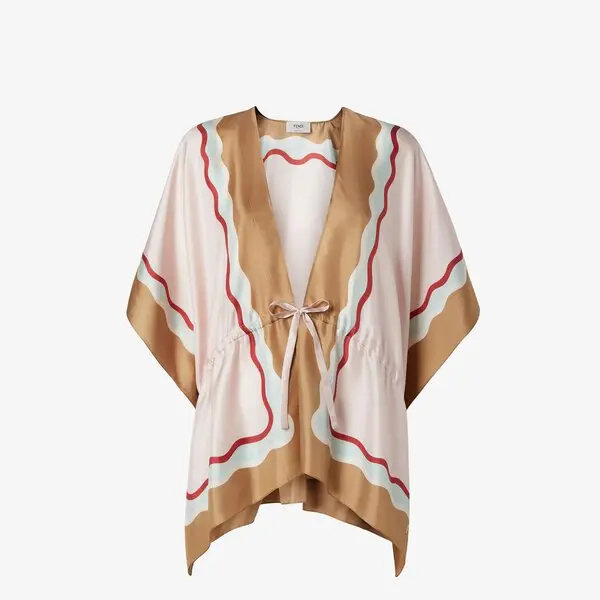 Fendi Silk Poncho